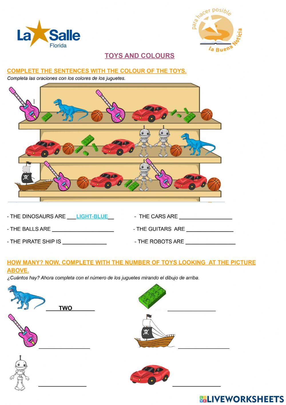 Toys online exercise for 2do | Live Worksheets