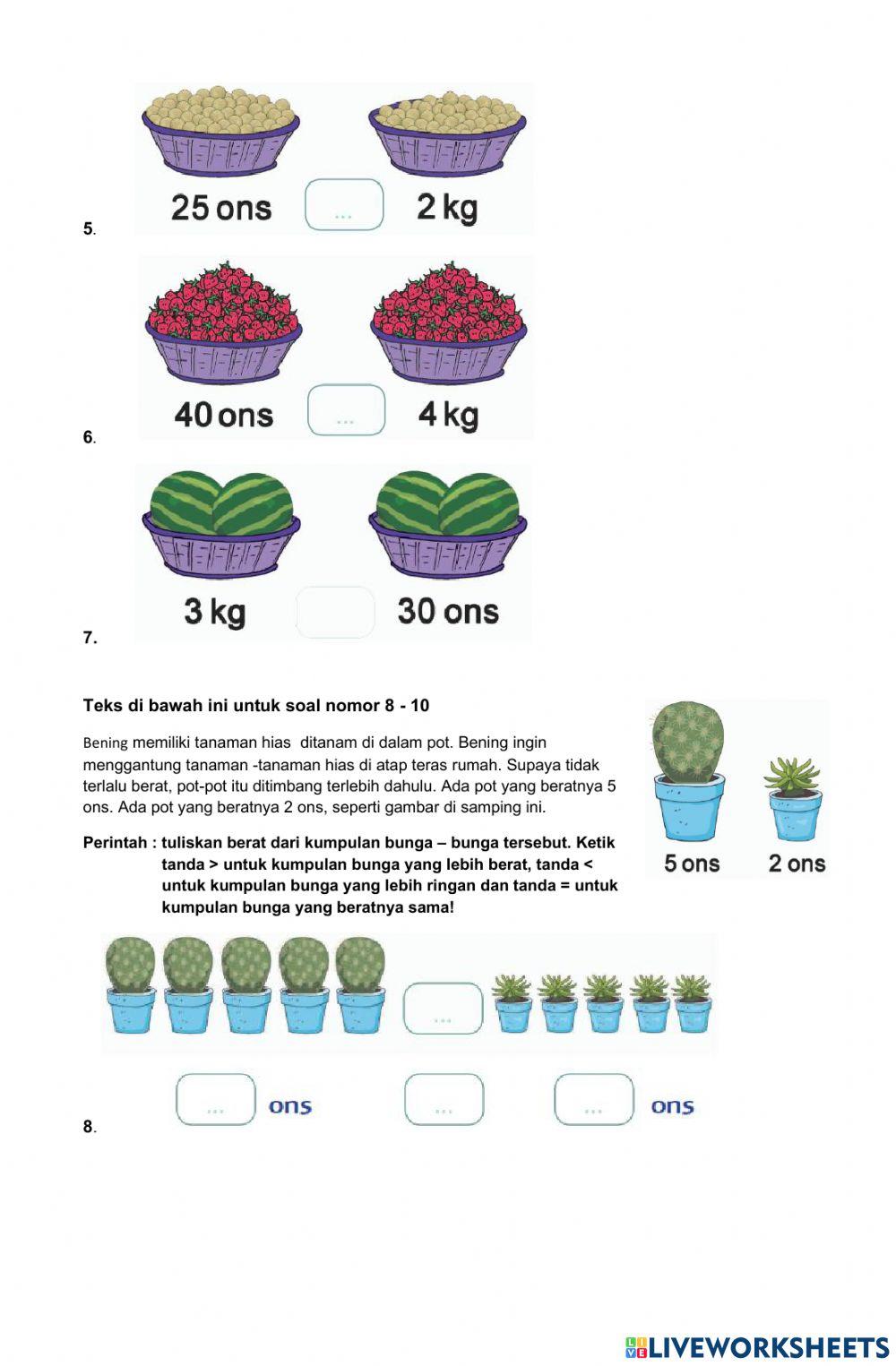 Membandingkan Berat Benda | M_Syukron | Live