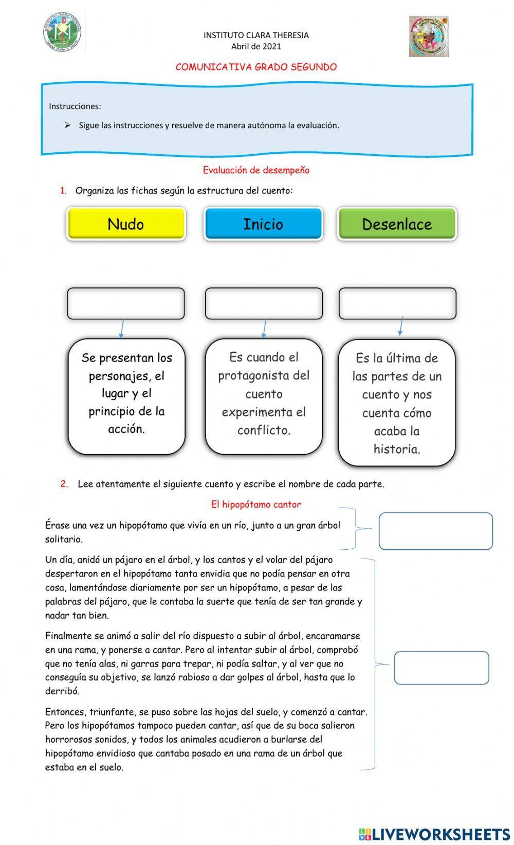Crucigrama Del Cuento Y Sus Partes Worksheet Live Wor - vrogue.co