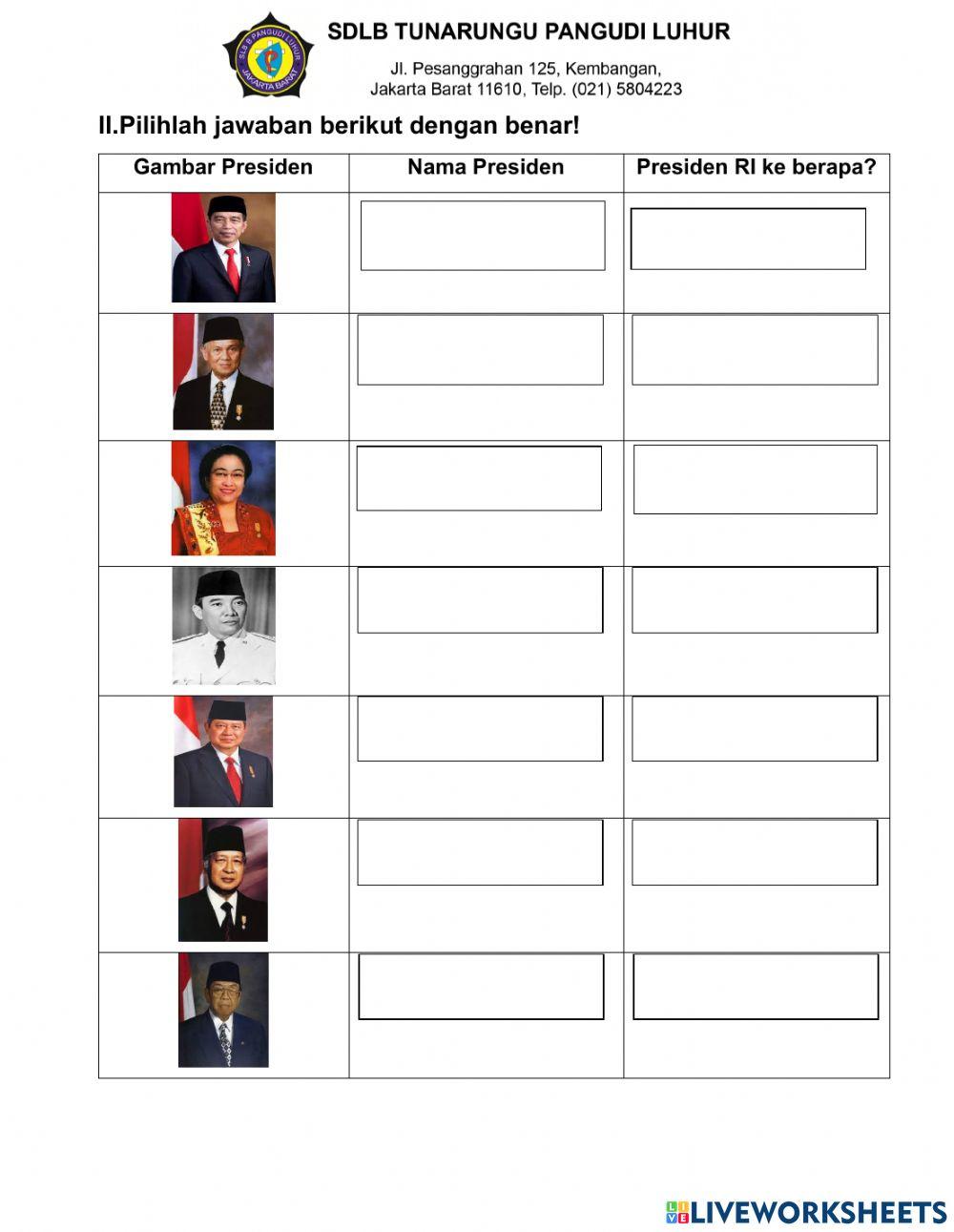 Latihan ips online activity for 1B | Live Worksheets