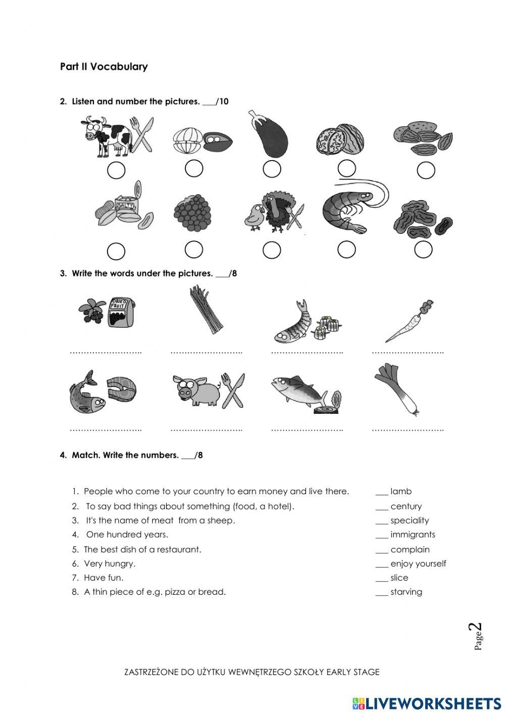 Smash 2 Test Unit 2 online exercise for | Live Worksheets
