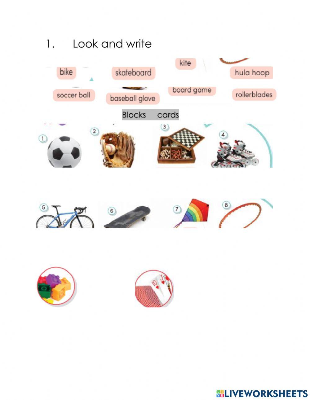 Writing online exercise for G1 | Live Worksheets