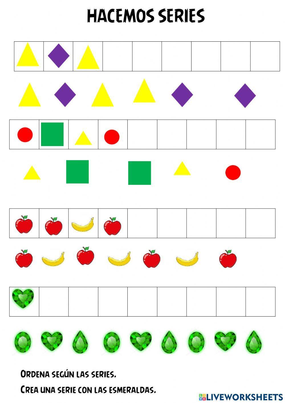 Series online exercise for inicial | Live Worksheets