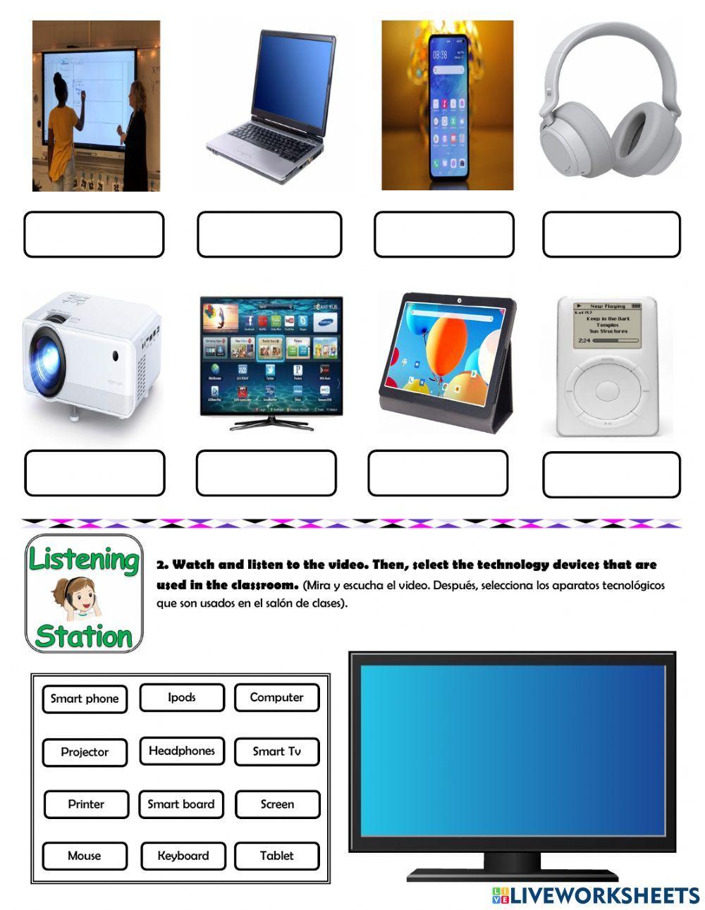 Technology in t… | Free Interactive Worksheets | 940317