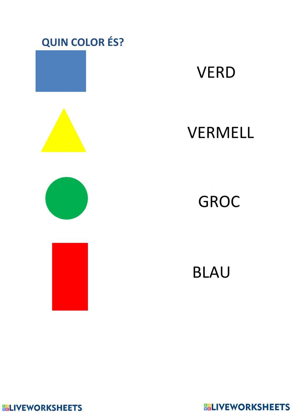 Els colors interactive activity for P3 | Live Worksheets