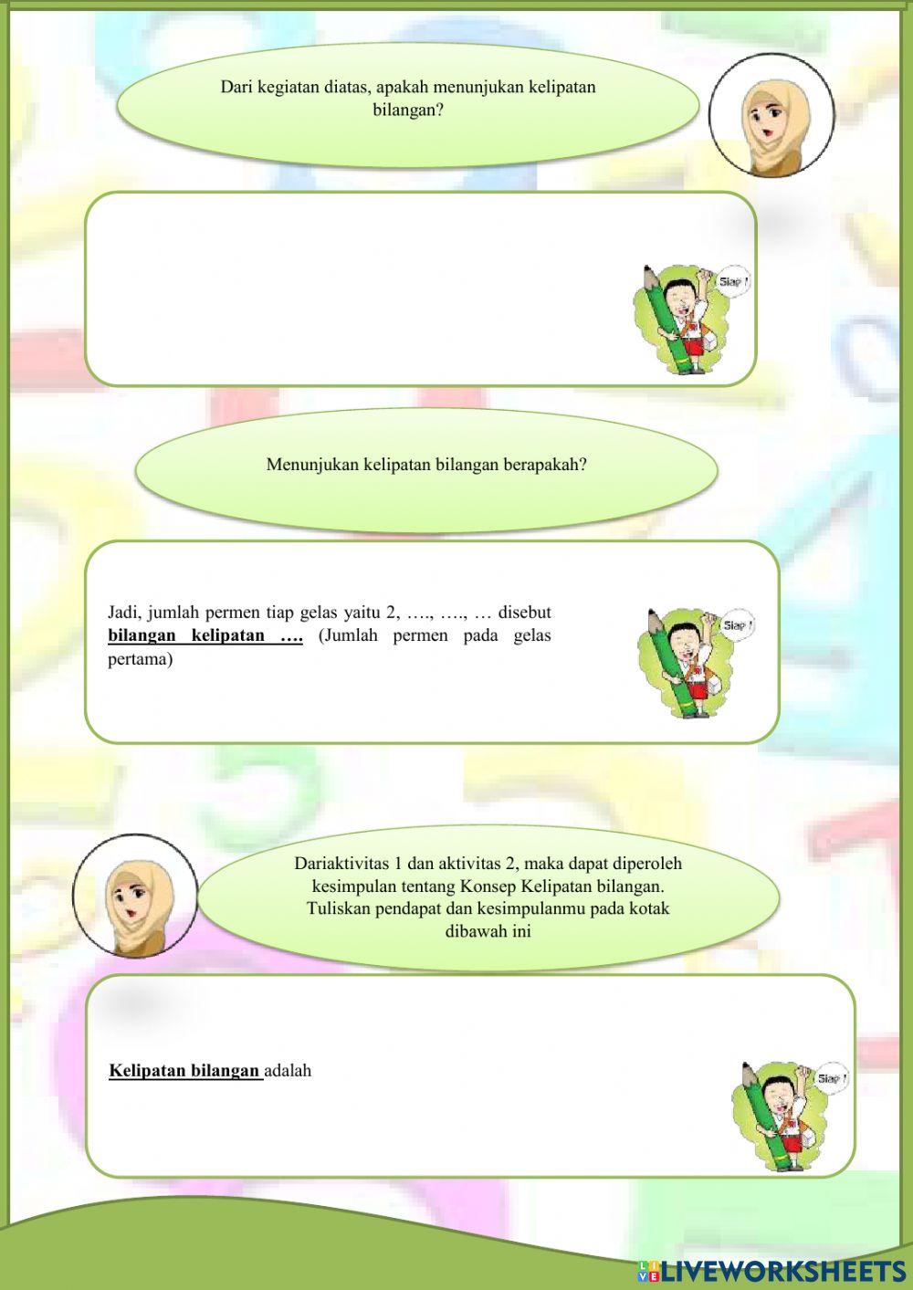 Kelipatan Bilan… | Free Interactive Worksheets | 947236