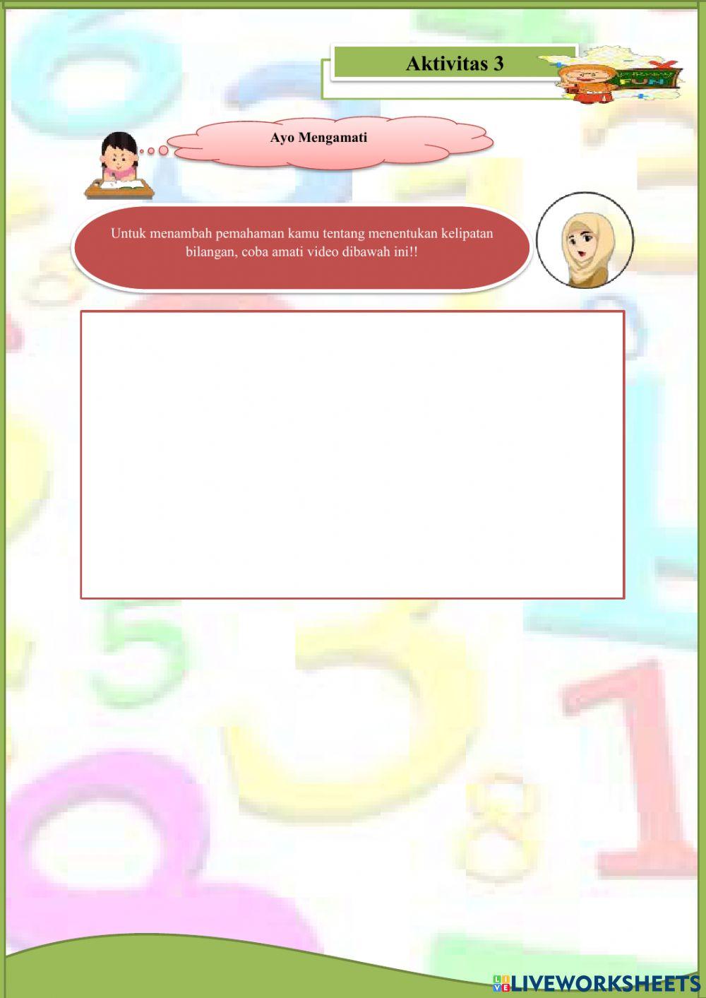 Kelipatan Bilan… | Free Interactive Worksheets | 947236