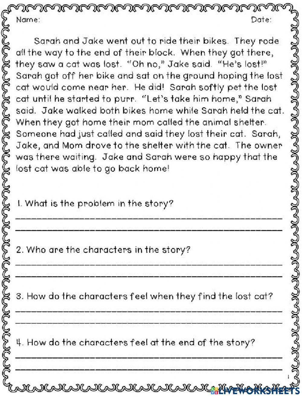 Reading Comprehension Answering Questions 4981847