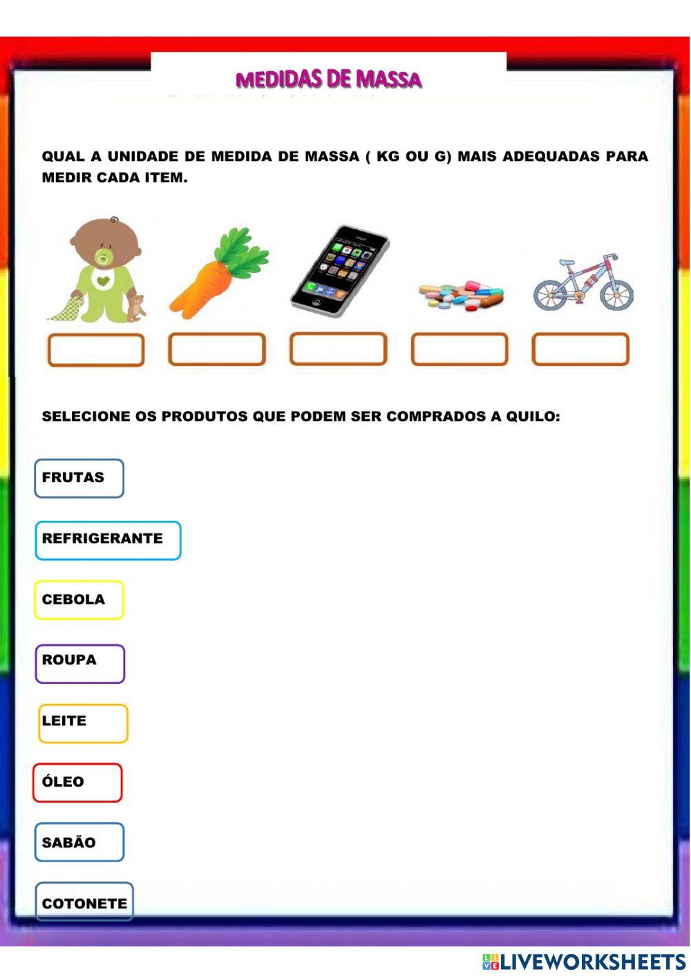 Quilo E Grama Worksheet Live Worksheets Quilo E Grama Worksheet Live Worksheets