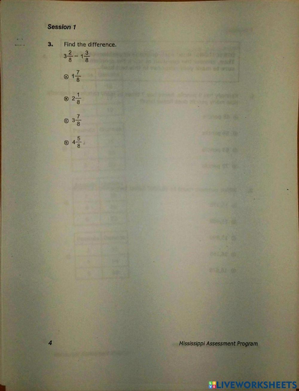 Questar Practice Test online exercise for | Live Worksheets