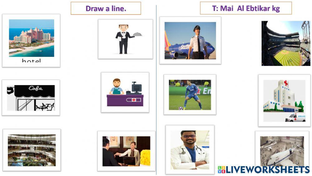 jobs blue online exercise for | Live Worksheets