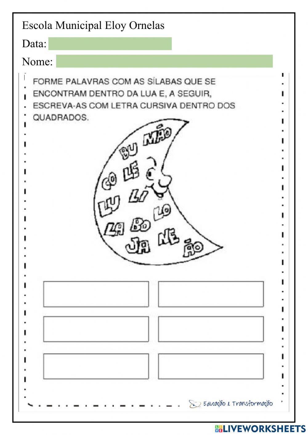 Letra L 2 activity | Live Worksheets