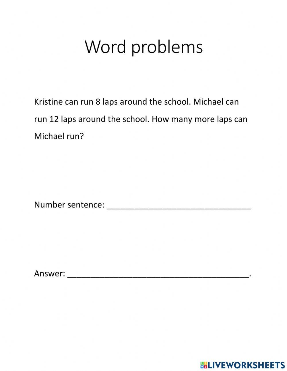 948443 | Word Problems - 5 | Olga Strijewski