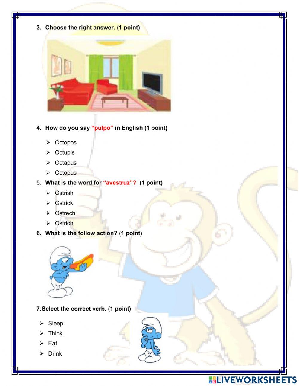 2DO EBG interactive worksheet | Live Worksheets