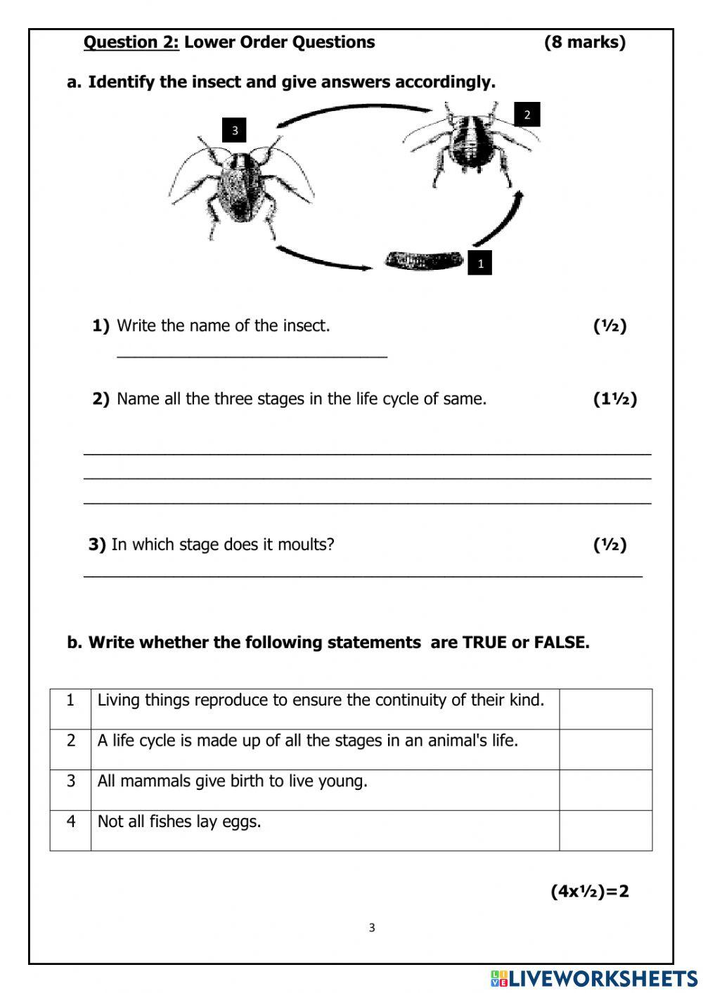 Grade 5 Science Assessment 3 4982978 | tintu_josemon