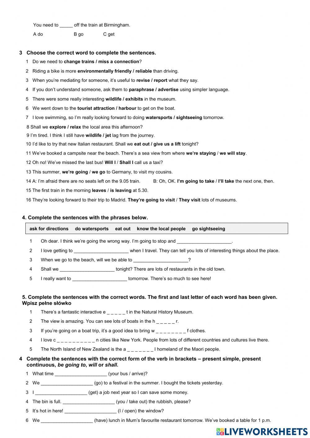 Vision 2 Unit 3… | Free Interactive Worksheets | 4983345