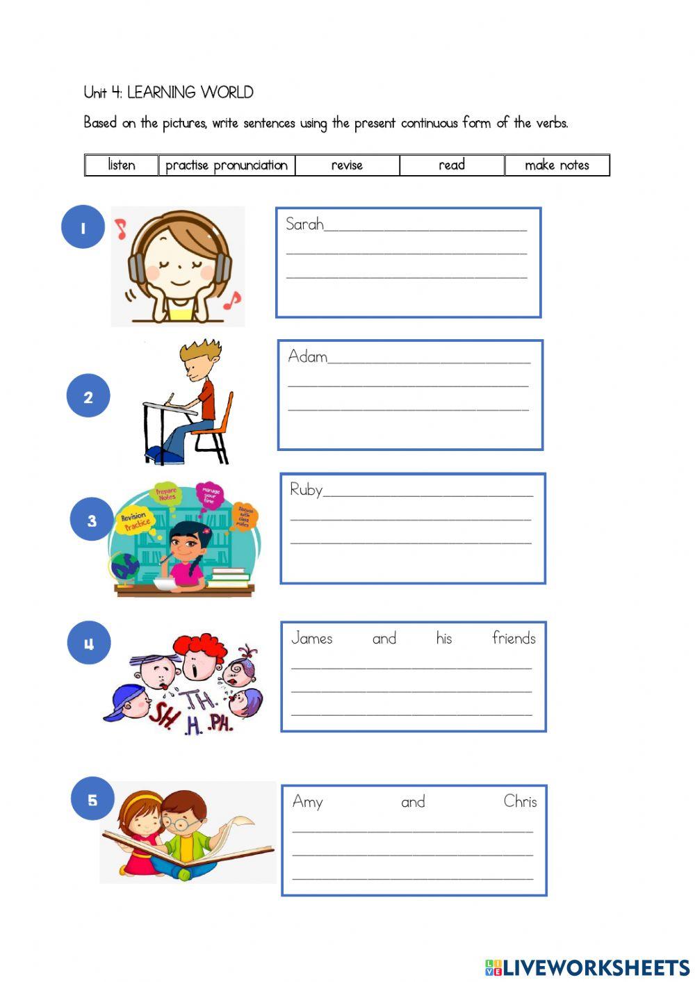 Learning World 950166 | Zaharina Hamid | Live Worksheets