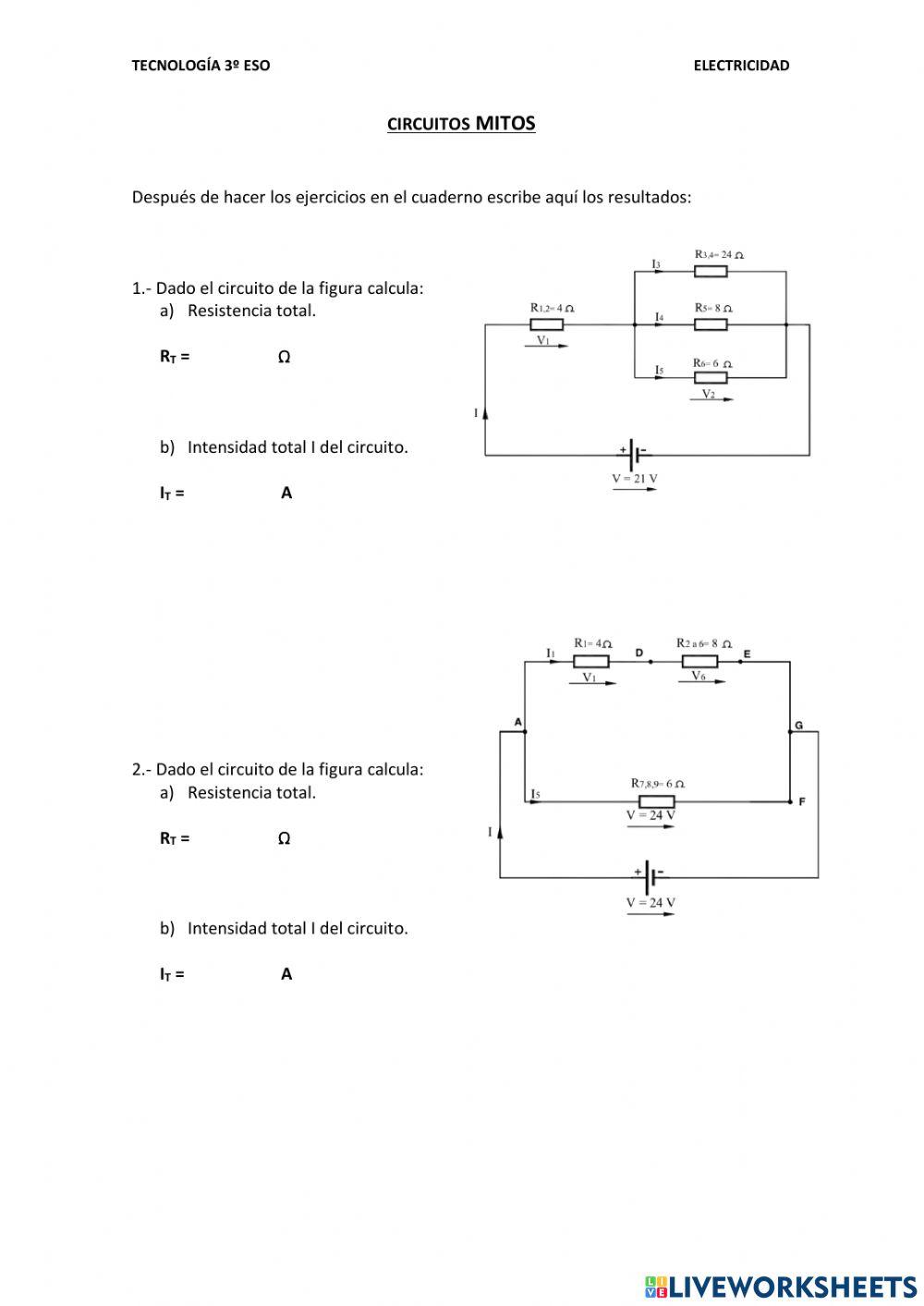 Ejercicios circ… | Free Interactive Worksheets | 2985922