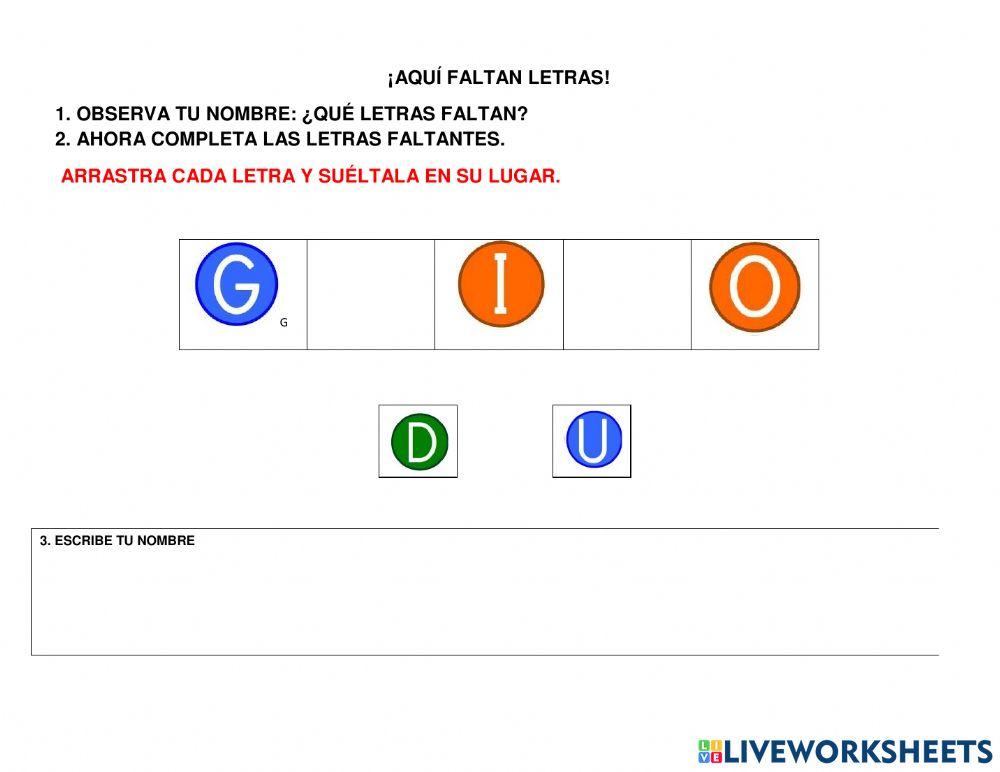 guido | Free Interactive Worksheets | 4984000