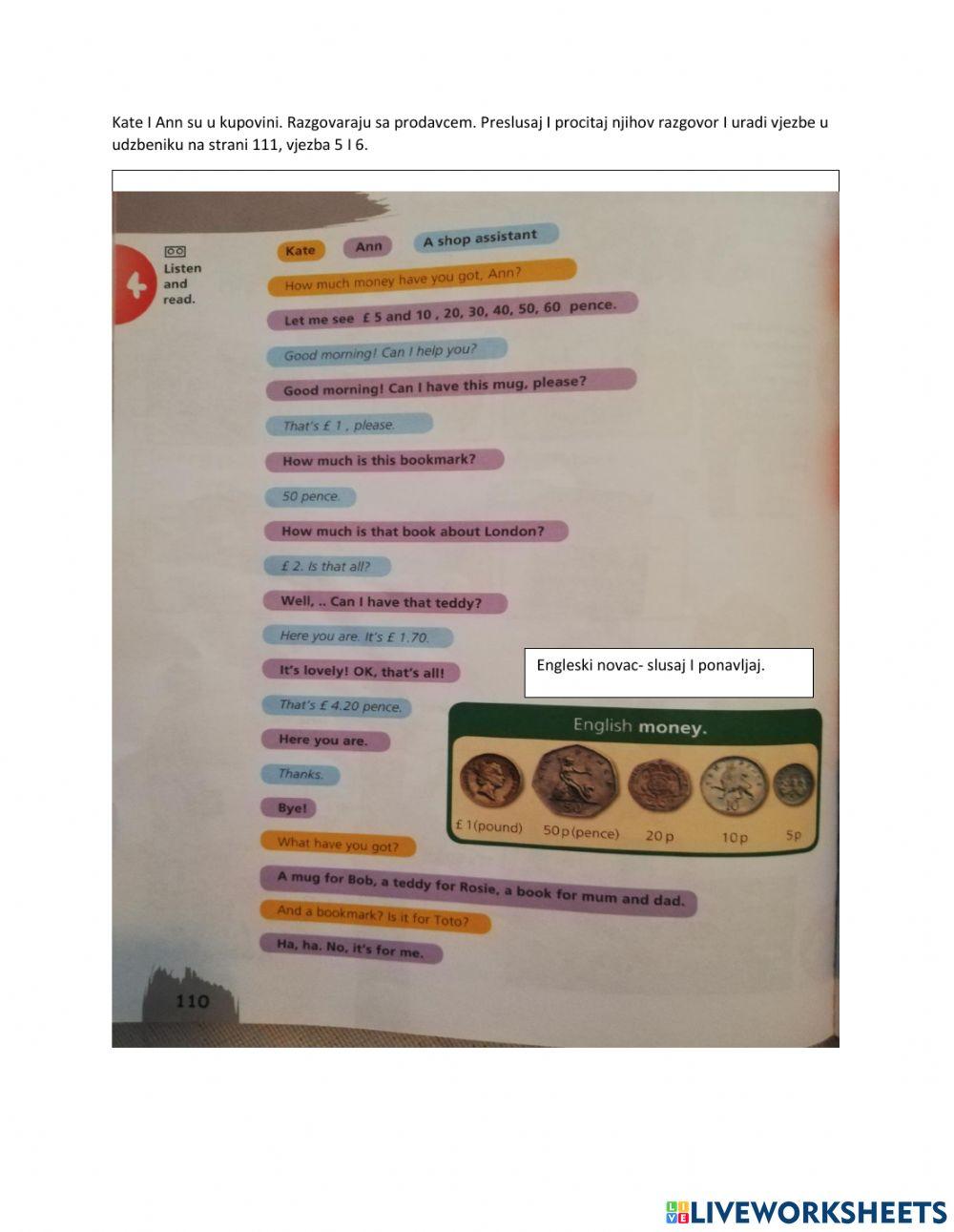 Shopping activity for elementary | Live Worksheets