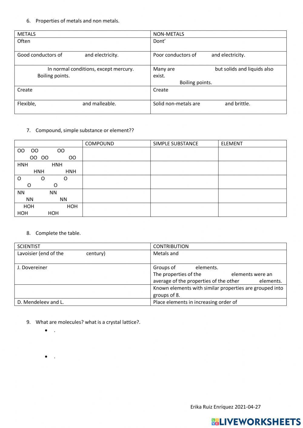 Atomic structur… | Free Interactive Worksheets | 951058