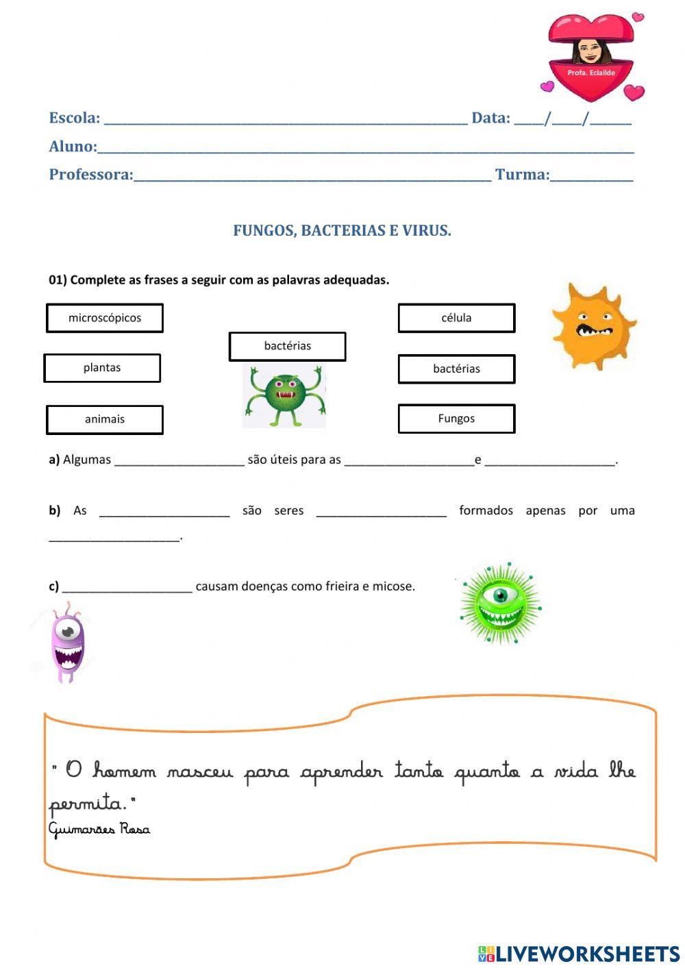 Fungos E Bacterias 4 Ano - FDPLEARN