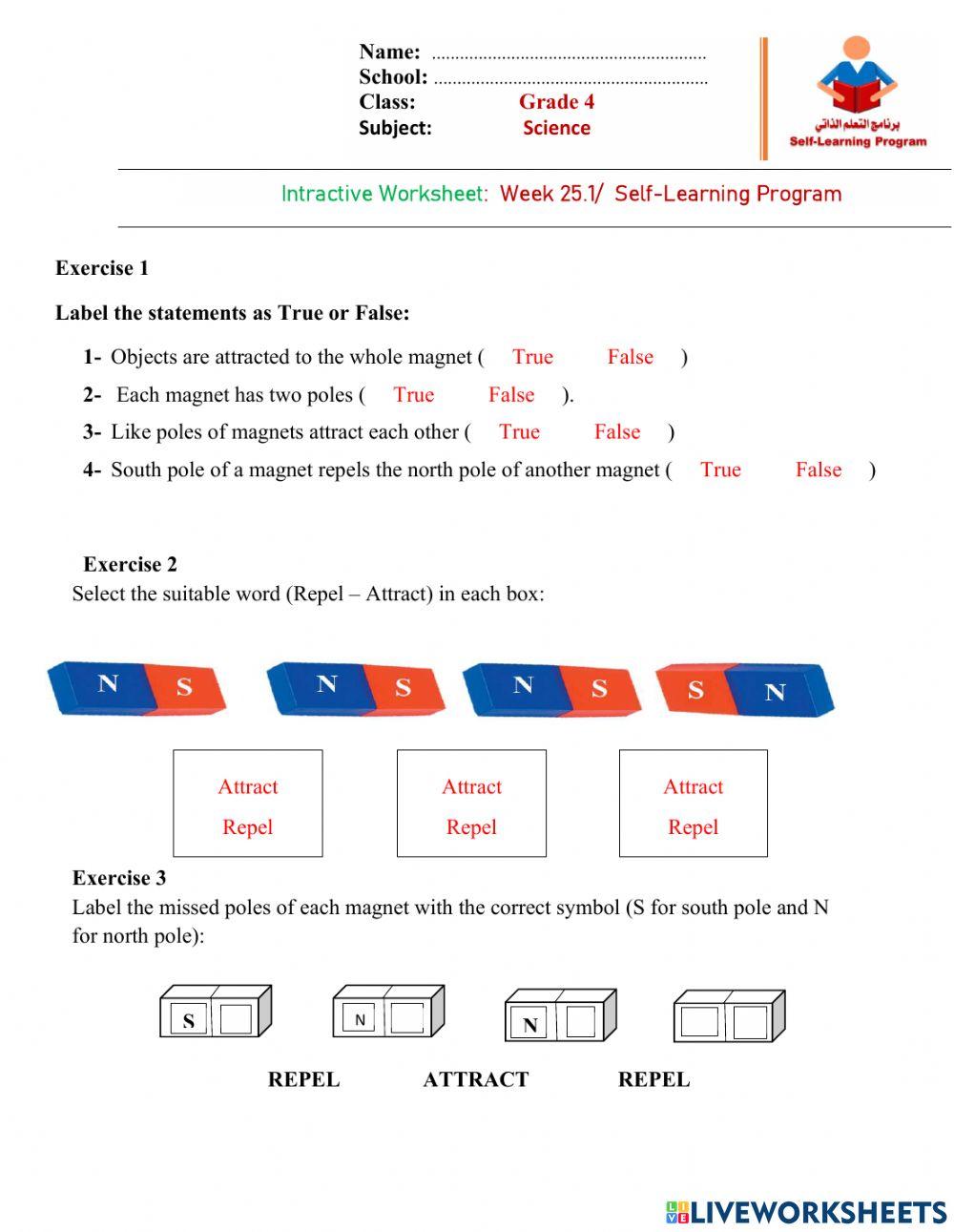 W25 G4 D2 Sc Int. WS worksheet | Live Worksheets