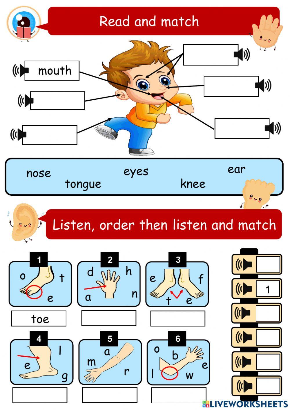 954041 | Listen and match - listen write and match