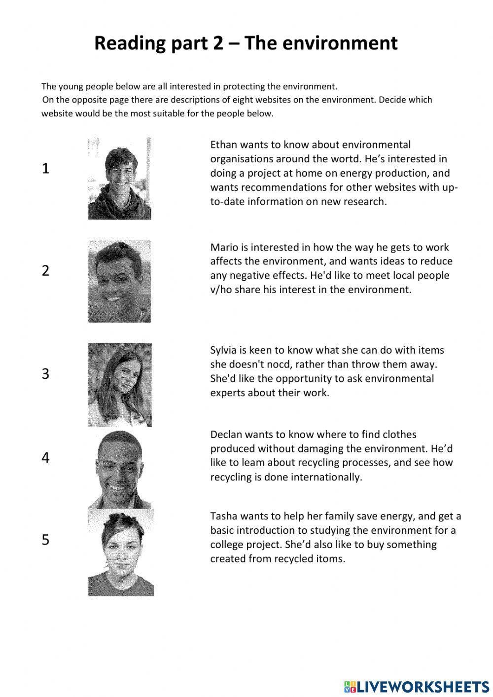 PET - Reading part 2 954022 | Anastasia Gruzdova | Live