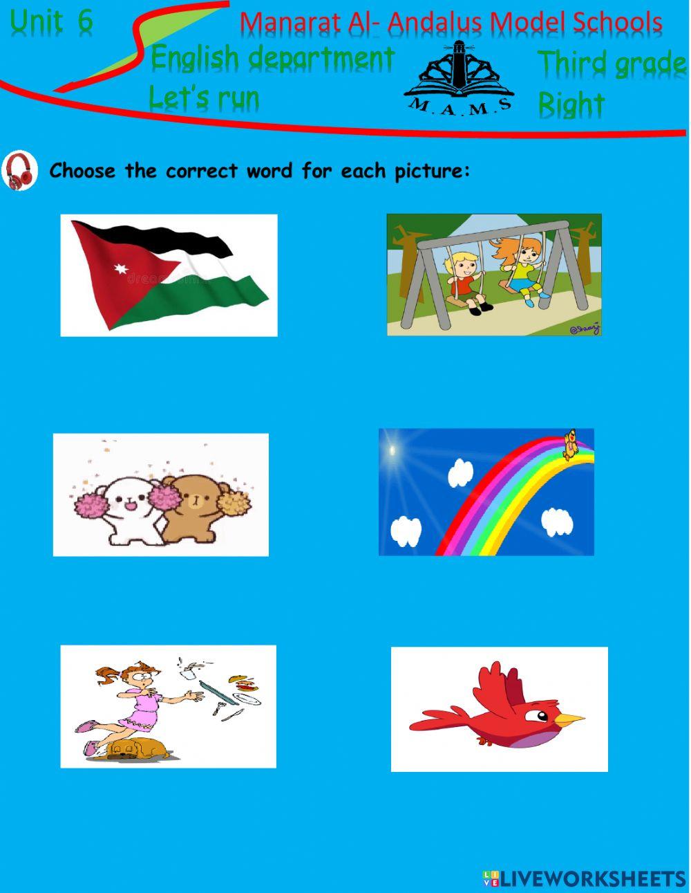 meanings u6 Rig… | Free Interactive Worksheets | 4986409