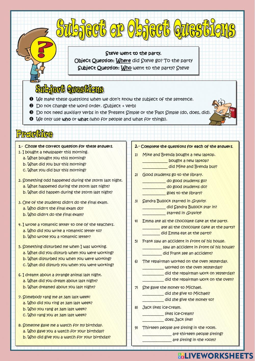 4986597 | Subject and Object Questions | RomiA
