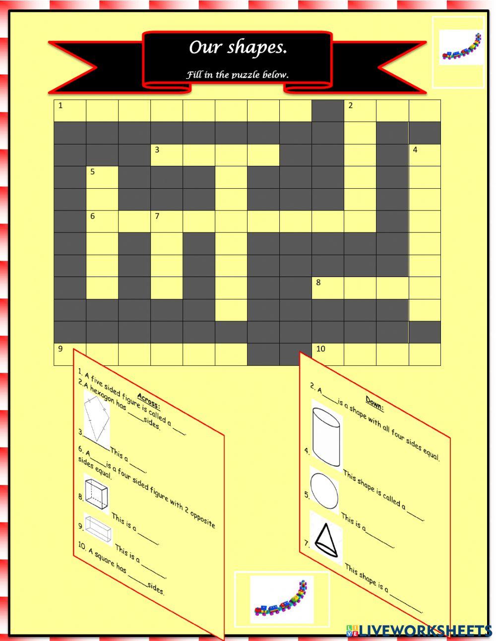 Shapes online exercise for PRIMARY THREE | Live Worksheets