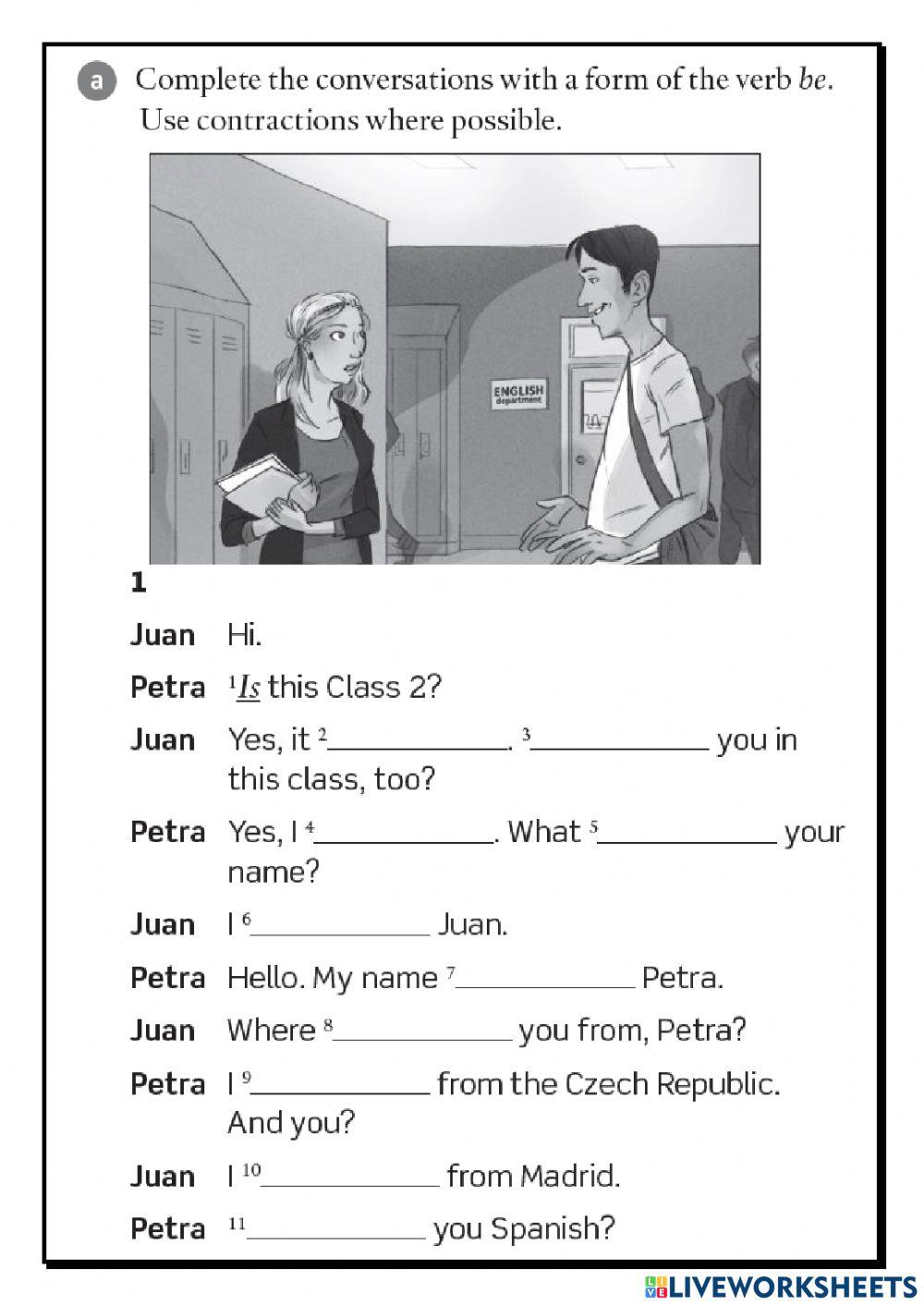 Verb be - negative-questions online exercise for | Live Worksheets