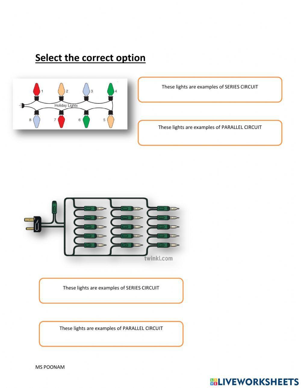 parallel circuit worksheet ks3
