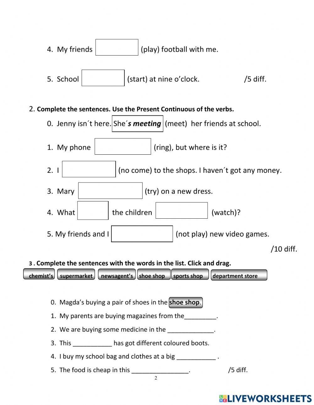 English Evaluat… | Free Interactive Worksheets | 4987664