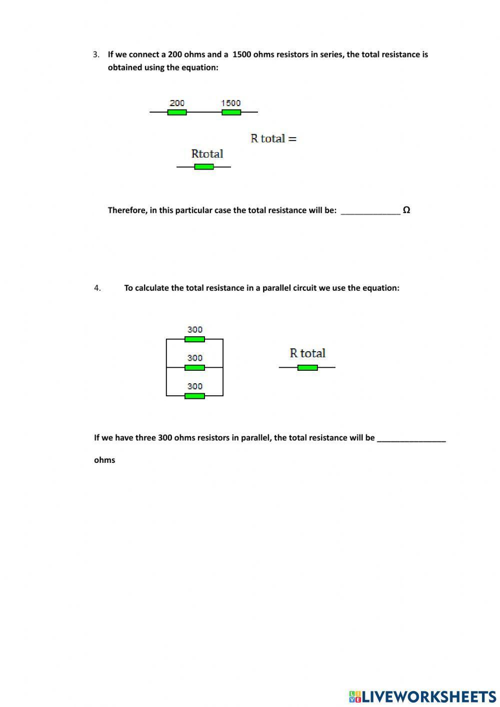 types of circui… | Free Interactive Worksheets | 956133