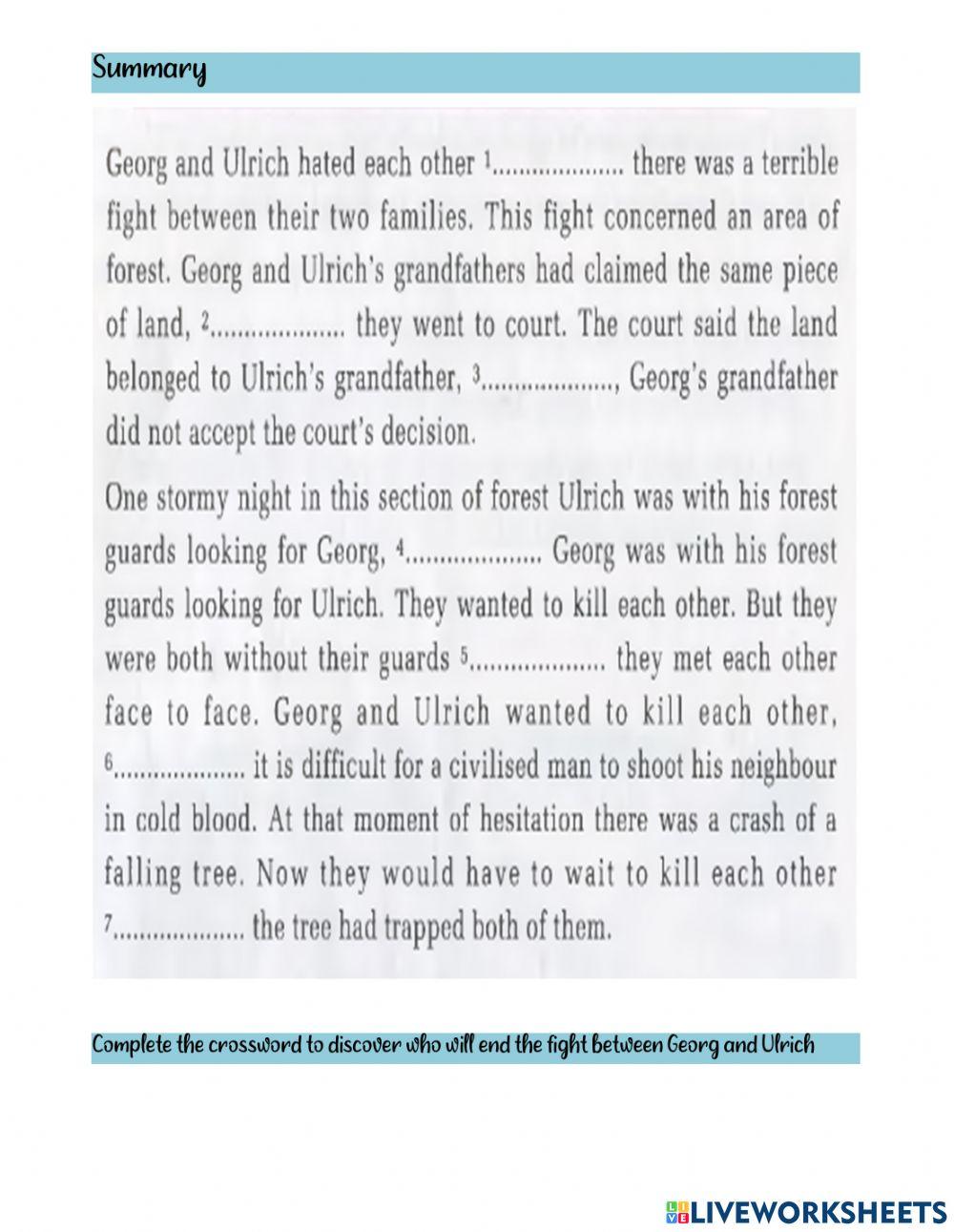 The Interlopers | Free Interactive Worksheets | 956181