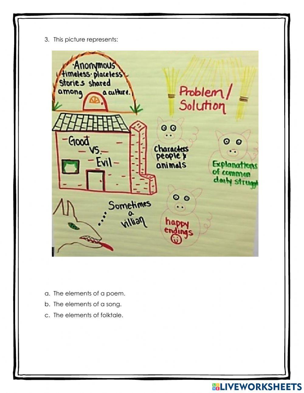 Folktale - Char… | Free Interactive Worksheets | 957601