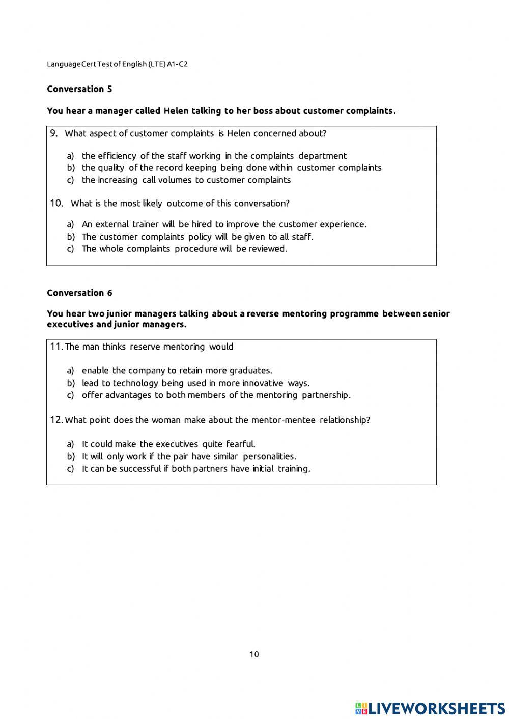 LTE PP2 Listeni… | Free Interactive Worksheets | 957710
