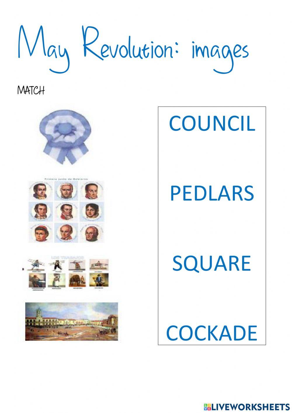 May Revolution - images worksheet | Live Worksheets