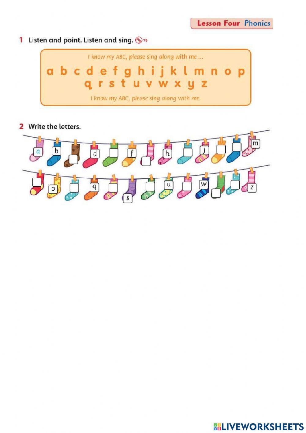 The alphabet | LiveWorksheets | 957978