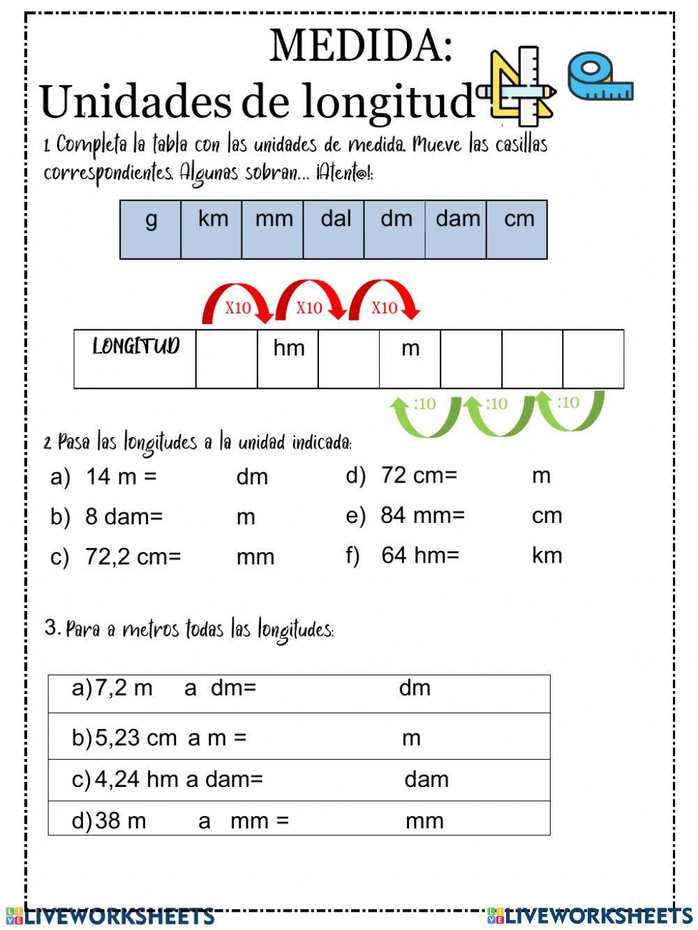Reducciones de medidas de longitud 958328 | Carmen