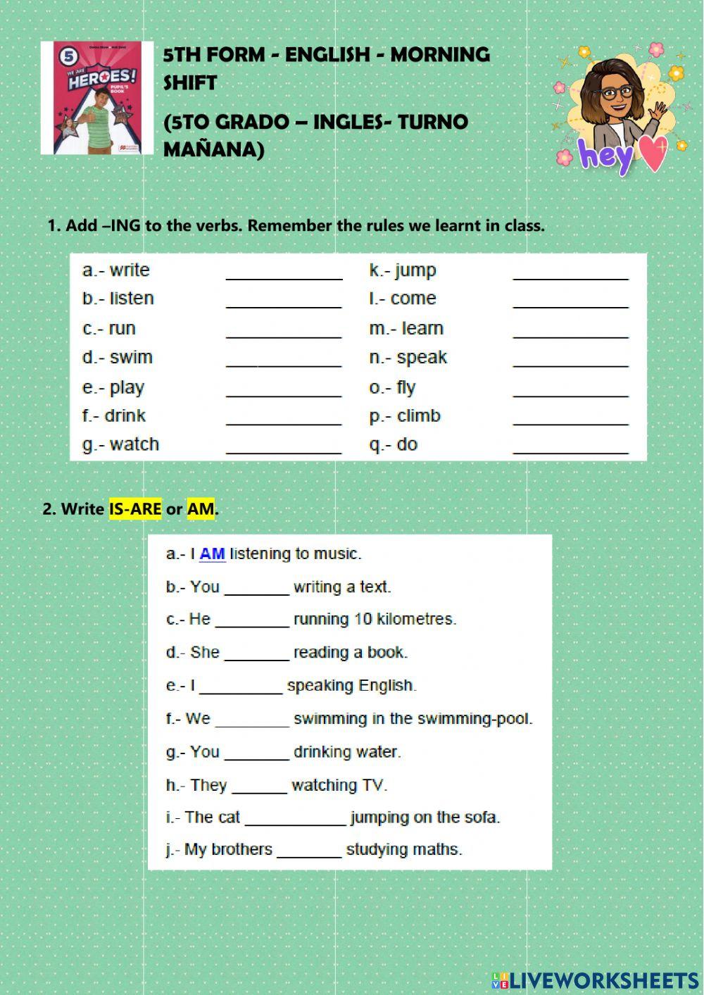5to grado 8th week worksheet | Live Worksheets