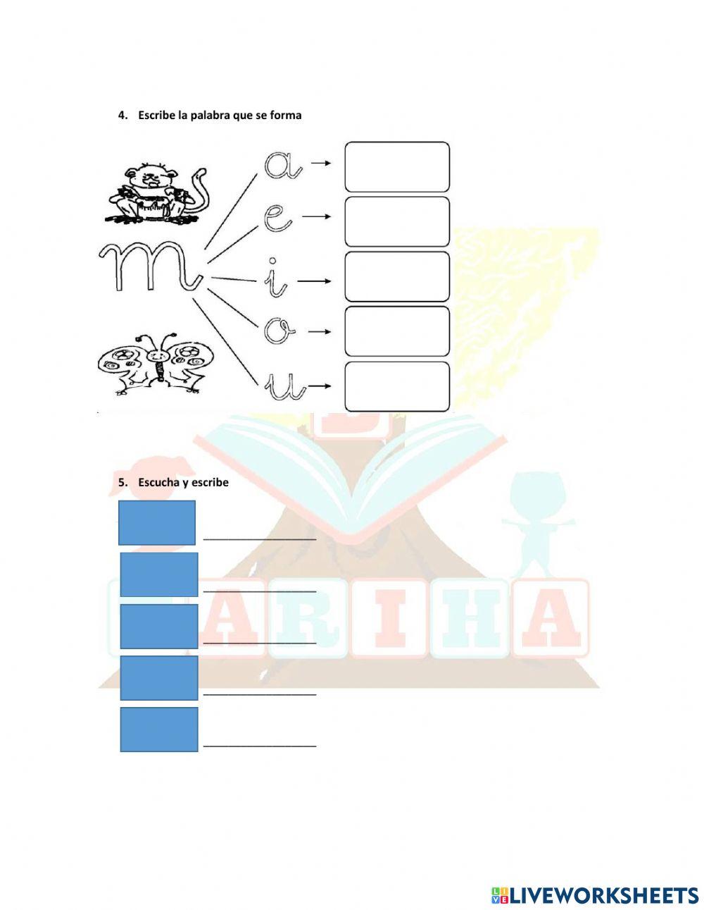 Letras online pdf exercise for transicion | Live Worksheets