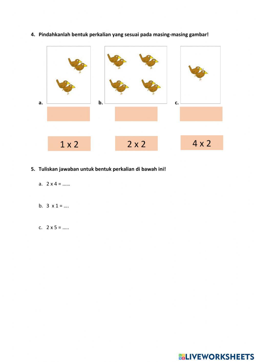 2993076 | Perkalian 2 | filhamori | LiveWorksheets