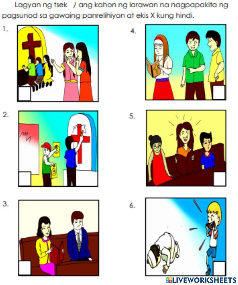 Pagsunod sa Gaw… | Free Interactive Worksheets | 960244