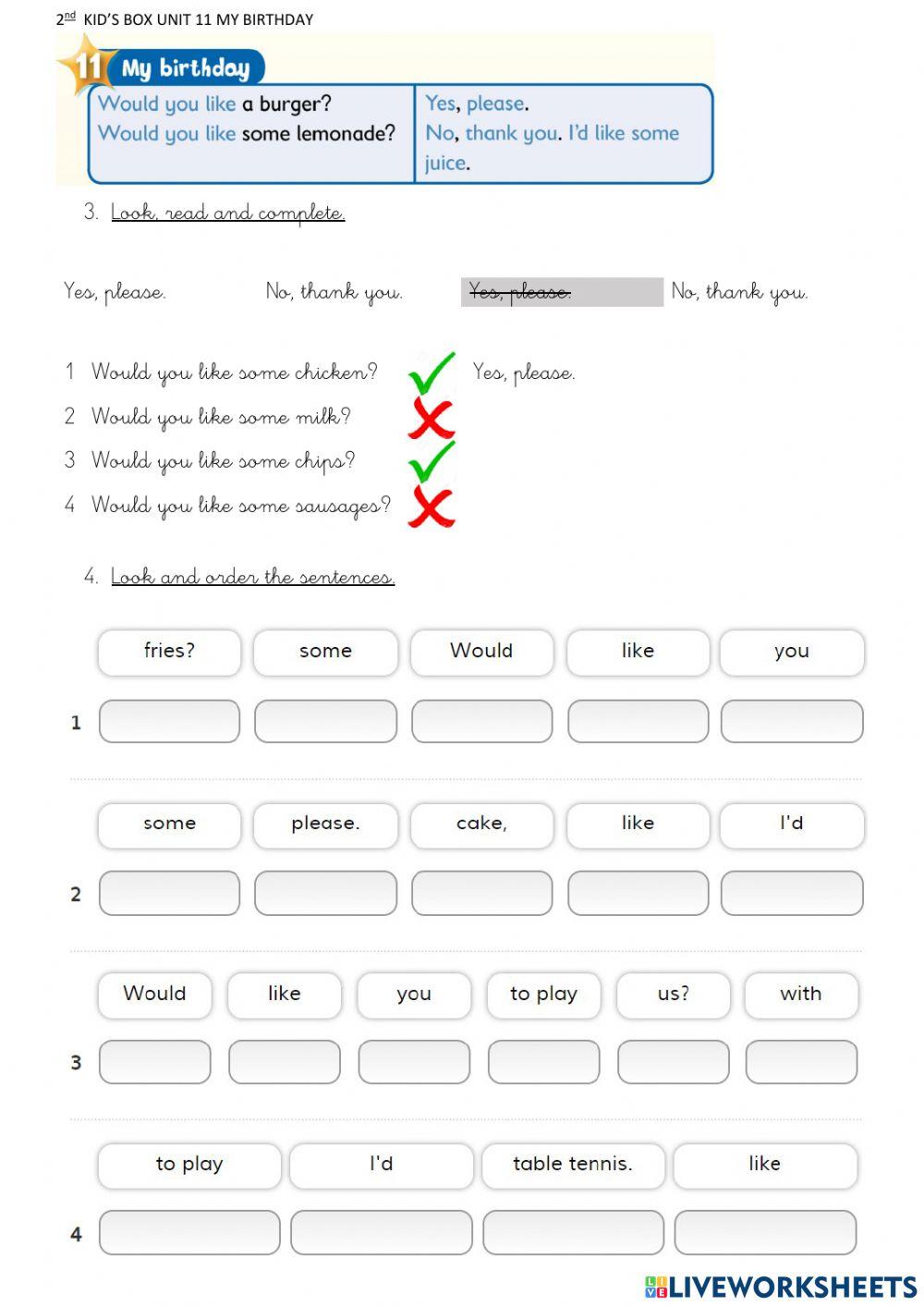 2º kids box uni… | Free Interactive Worksheets | 960494