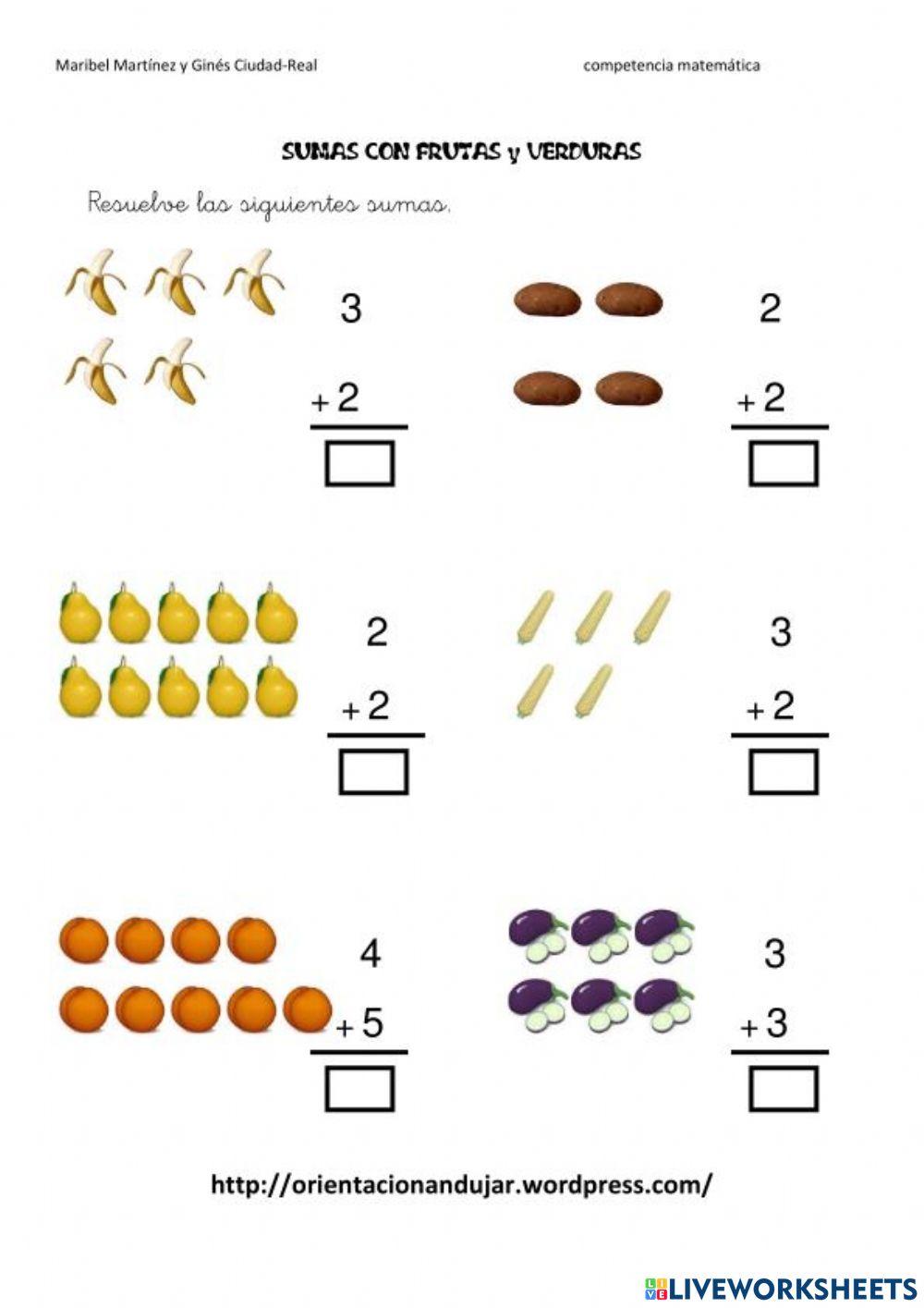 Sumas sencillas con apoyo visual | teachermonicamc