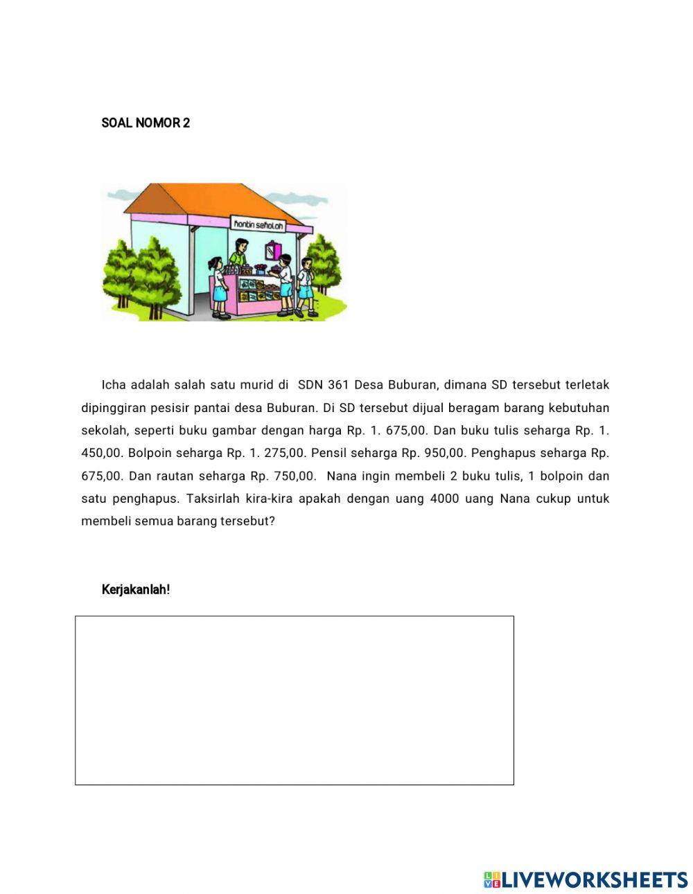 Soal free online exercise | Live Worksheets