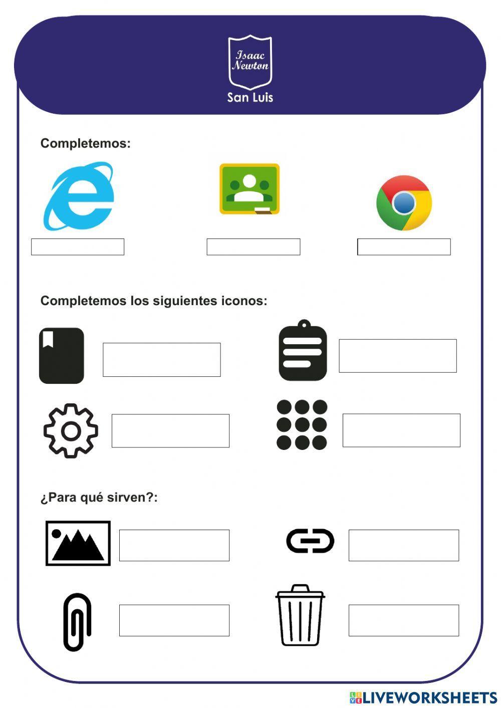 Completamos Ico… | Free Interactive Worksheets | 880558